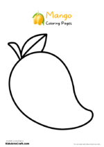 Mango Coloring Pages For Kids – Free Printables - Kids Art & Craft