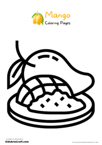 Mango Coloring Pages For Kids – Free Printables - Kids Art & Craft