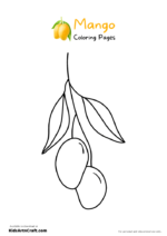 Mango Coloring Pages For Kids – Free Printables - Kids Art & Craft