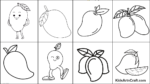 Mango Coloring Pages For Kids – Free Printables - Kids Art & Craft