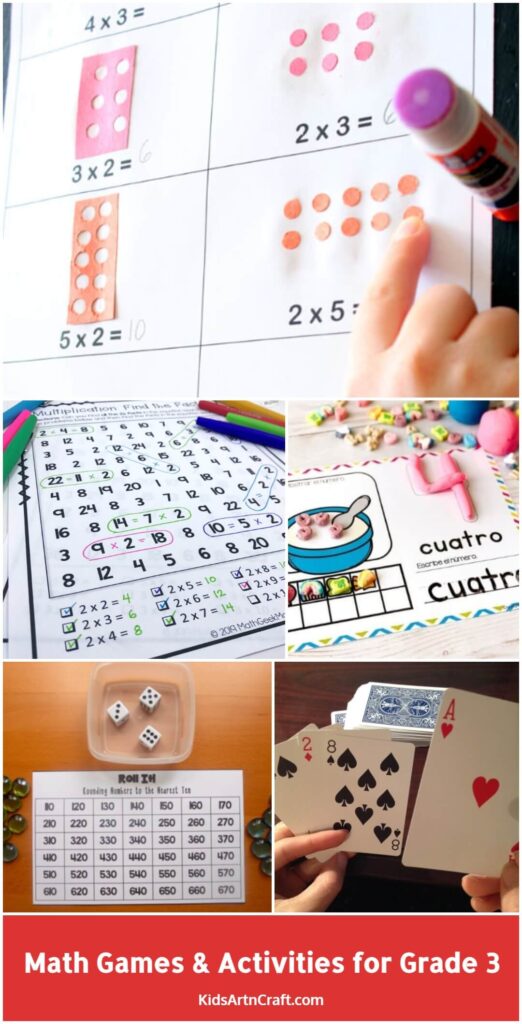Math Games & Activities for Grade 3 - Kids Art & Craft