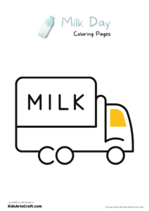 Milk Day Coloring Pages For Kids – Free Printables - Kids Art & Craft