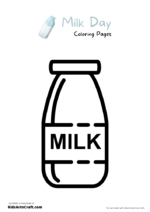 Milk Day Coloring Pages For Kids – Free Printables - Kids Art & Craft