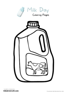 Milk Day Coloring Pages For Kids – Free Printables - Kids Art & Craft