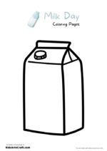 Milk Day Coloring Pages For Kids – Free Printables - Kids Art & Craft