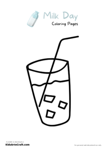Milk Day Coloring Pages For Kids – Free Printables - Kids Art & Craft