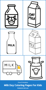 Milk Day Coloring Pages For Kids – Free Printables - Kids Art & Craft