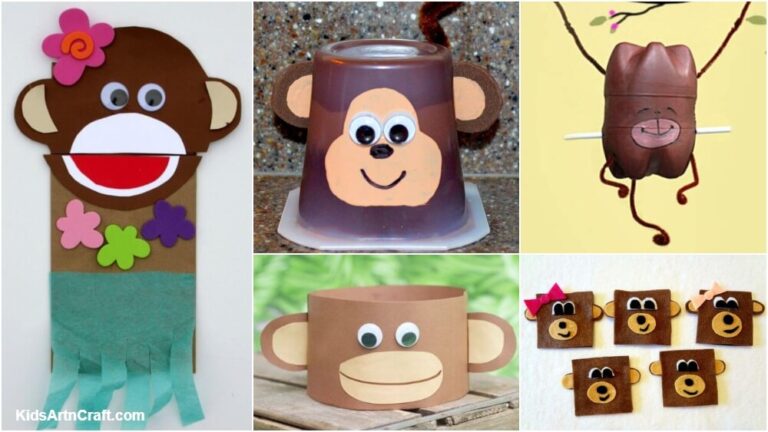 Monkey Craft Ideas For Kids - Kids Art & Craft