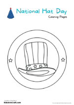 National Hat Day Coloring Pages For Kids – Free Printables - Kids Art ...