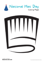 National Hat Day Coloring Pages For Kids – Free Printables - Kids Art ...