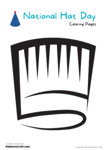 National Hat Day Coloring Pages For Kids – Free Printables - Kids Art ...