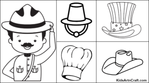 National Hat Day Coloring Pages For Kids – Free Printables - Kids Art ...