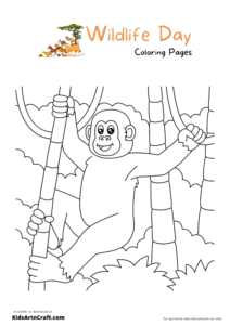 National Wildlife Day Coloring Pages For Kids – Free Printables - Kids ...