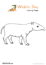 National Wildlife Day Coloring Pages For Kids – Free Printables - Kids ...