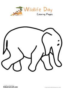 National Wildlife Day Coloring Pages For Kids – Free Printables - Kids ...