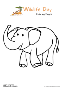 National Wildlife Day Coloring Pages For Kids – Free Printables - Kids ...