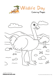 National Wildlife Day Coloring Pages For Kids – Free Printables - Kids ...