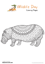 National Wildlife Day Coloring Pages For Kids – Free Printables - Kids ...