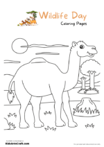 National Wildlife Day Coloring Pages For Kids – Free Printables - Kids ...