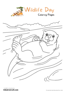 National Wildlife Day Coloring Pages For Kids – Free Printables - Kids ...