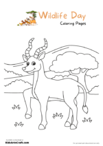 National Wildlife Day Coloring Pages For Kids – Free Printables - Kids ...