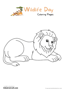 National Wildlife Day Coloring Pages For Kids – Free Printables - Kids ...
