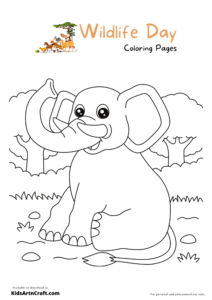 National Wildlife Day Coloring Pages For Kids – Free Printables - Kids ...