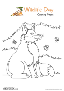 National Wildlife Day Coloring Pages For Kids – Free Printables - Kids ...