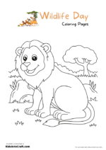 National Wildlife Day Coloring Pages For Kids – Free Printables - Kids ...