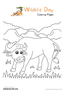 National Wildlife Day Coloring Pages For Kids – Free Printables - Kids ...