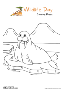 National Wildlife Day Coloring Pages For Kids – Free Printables - Kids ...