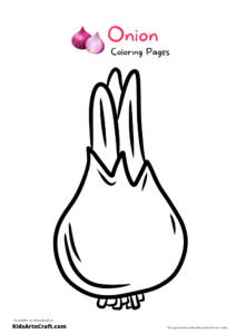 Onion Coloring Pages For Kids – Free Printables - Kids Art & Craft