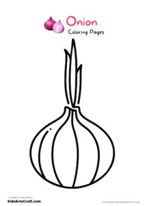 Onion Coloring Pages For Kids – Free Printables - Kids Art & Craft