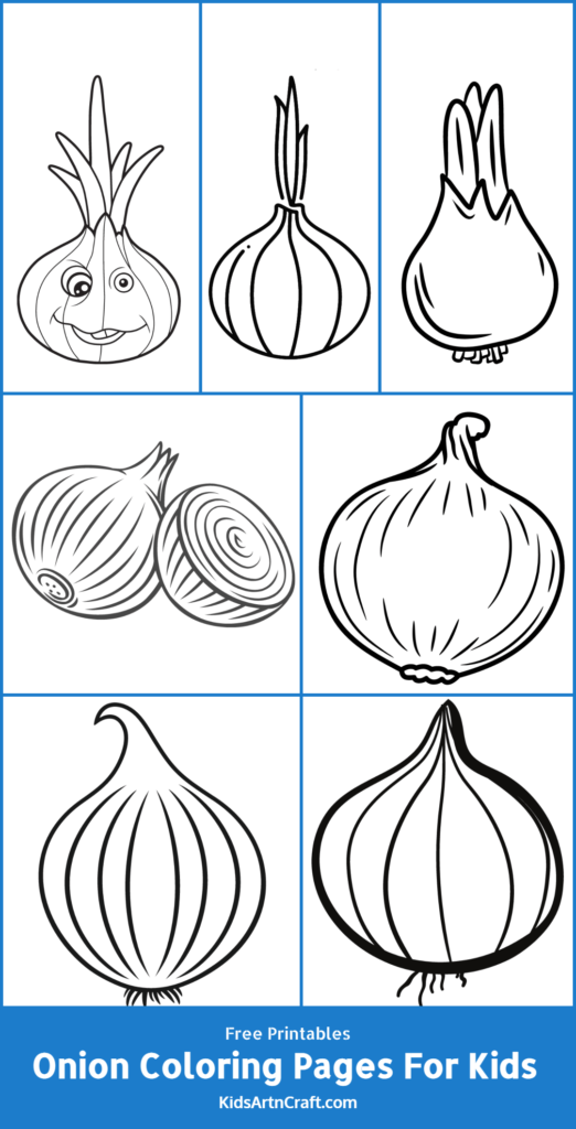 Onion Coloring Pages For Kids – Free Printables - Kids Art & Craft