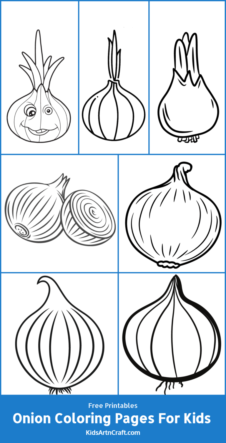 Onion Coloring Pages For Kids – Free Printables - Kids Art & Craft