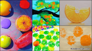 Orange Paintings for Kids - Kids Art & Craft