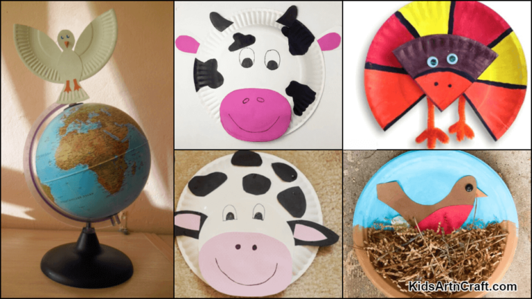 Paper Plate Animal Crafts for Kids - Kids Art & Craft