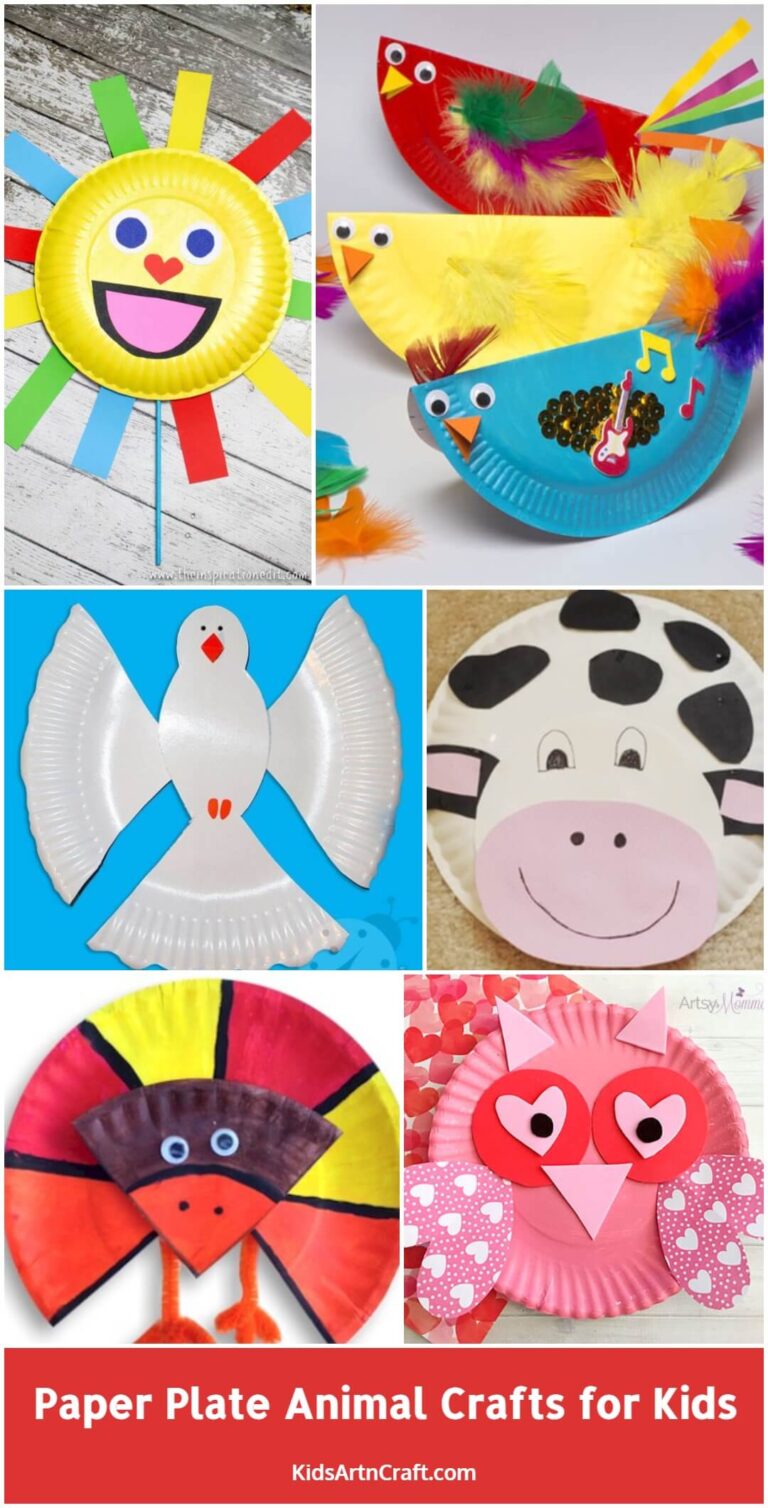 Paper Plate Animal Crafts for Kids - Kids Art & Craft