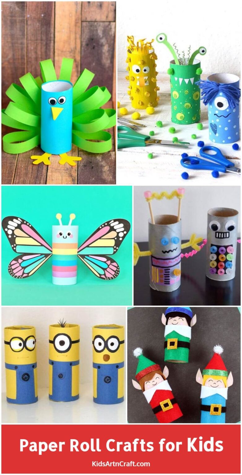 Paper Roll Crafts for Kids - Kids Art & Craft