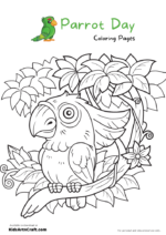 World Parrot Day Coloring Pages For Kids – Free Printables - Kids Art ...