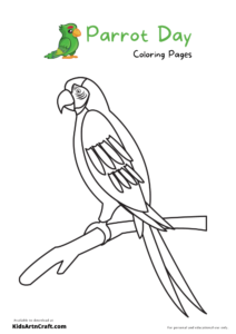 World Parrot Day Coloring Pages For Kids – Free Printables - Kids Art ...
