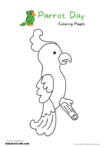 World Parrot Day Coloring Pages For Kids – Free Printables - Kids Art ...