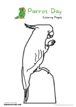 World Parrot Day Coloring Pages For Kids – Free Printables - Kids Art ...