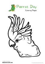 World Parrot Day Coloring Pages For Kids – Free Printables - Kids Art ...