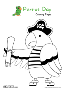 World Parrot Day Coloring Pages For Kids – Free Printables - Kids Art ...