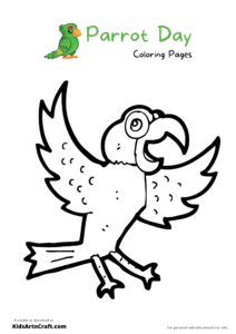 World Parrot Day Coloring Pages For Kids – Free Printables - Kids Art ...