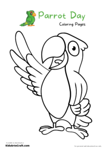 World Parrot Day Coloring Pages For Kids – Free Printables - Kids Art ...