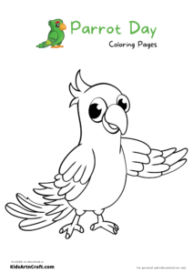 World Parrot Day Coloring Pages For Kids – Free Printables - Kids Art ...