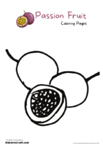 Passion Fruit Coloring Pages For Kids – Free Printables - Kids Art & Craft