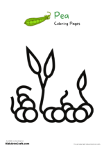Pea Coloring Pages For Kids – Free Printables - Kids Art & Craft